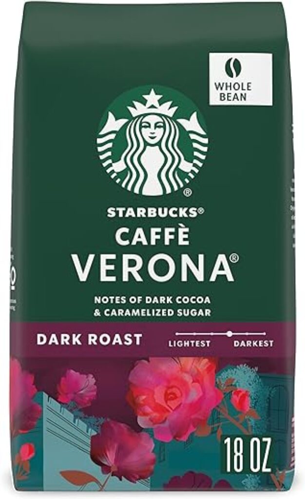 Starbucks Dark Roast Whole Bean Coffee — Caffe Verona — 100% Arabica— 1 ...